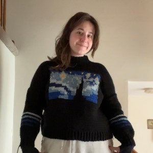 Starry Night Sweater Crochet Pattern - Etsy