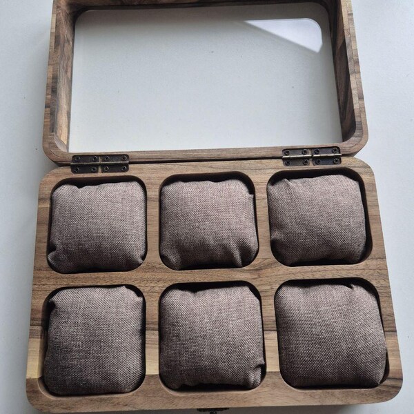 Wooden Watch Box, Watch Storage Case, Handcrafted Watch Organizer, 12 ...