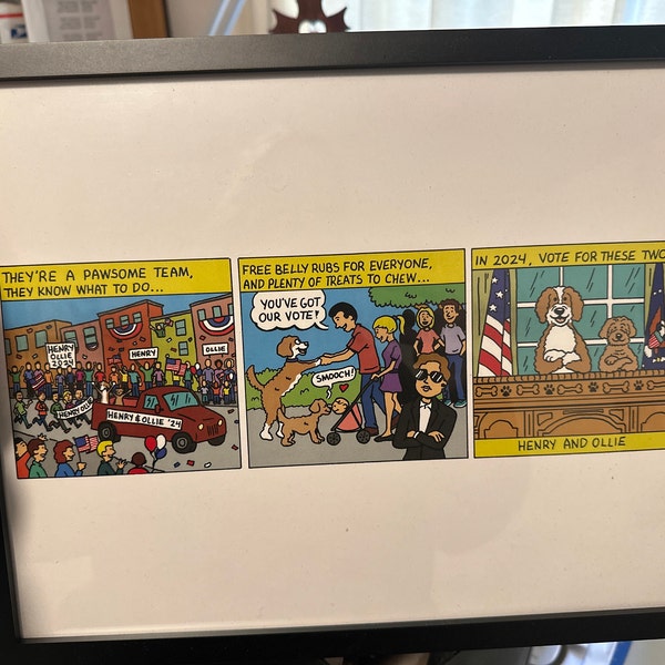 CUSTOM Color Comic Strip Made to Order - Etsy