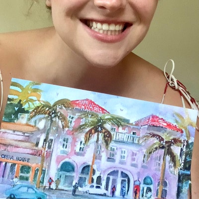 Anna Maria Island , Sarasota Art, Tropical Print, Florida Themed Art ...