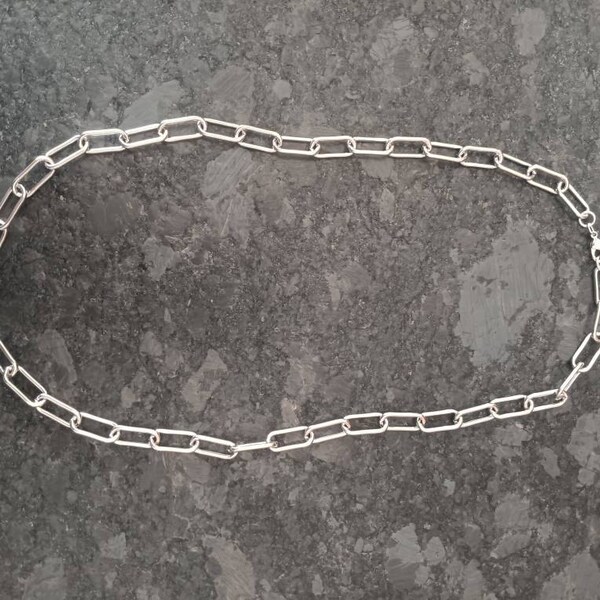 Rose Gold Paperclip Chain Necklace Chunky Gold Chain Bracelet Anklet ...