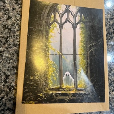 Ghost Outside Looking In, Vintage Poster, Art Poster Print, Dark ...