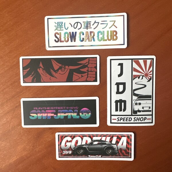 1/5/20/50/100pcs Anime Car Airbag Warning Stickers/anime Stickers/car ...