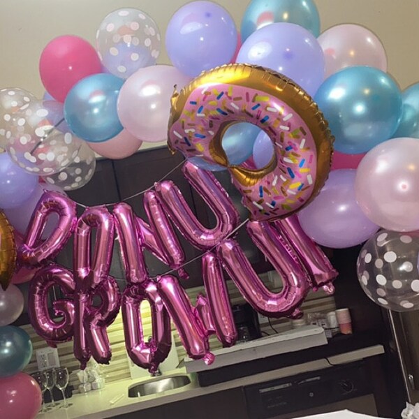 Balloon Garland Kit Donut Grow up Party Donut Balloons Donut Donut Birthday Party Balloons - Etsy