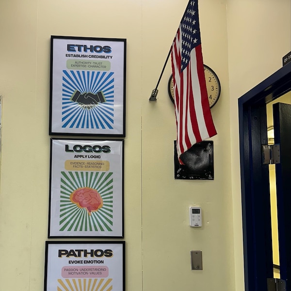 Rhetorical Appeals Classroom Poster (ethos, Pathos, Logos) AP English ...