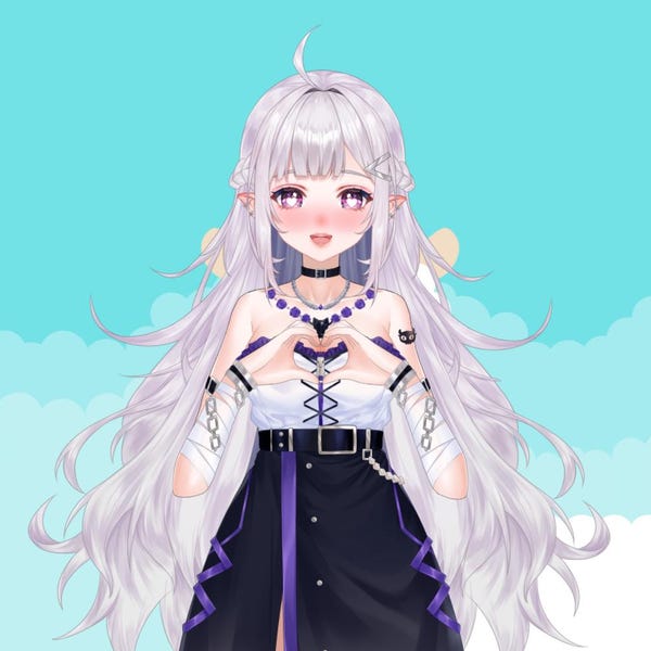 Live2d Premade Vtuber Models : Female Shark - Commercial Fully Rigged ...