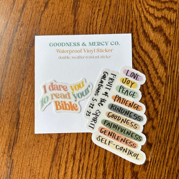 Pray Sticker Jesus Stickers Bible Stickers Christian Stickers Water ...
