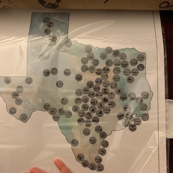 Texas Bucket List Scratch off Map – State Parks & Travel Destinations ...