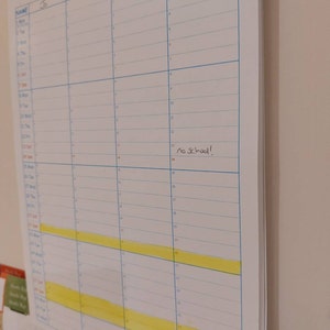 6 FAMILY / ROTA Calendar 2025 A3 Size Made in UK - Etsy UK