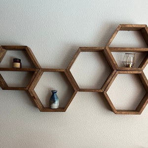 Hexagon Shelves Wall Beehive Bee Honeycomb Shelf Decor - Etsy