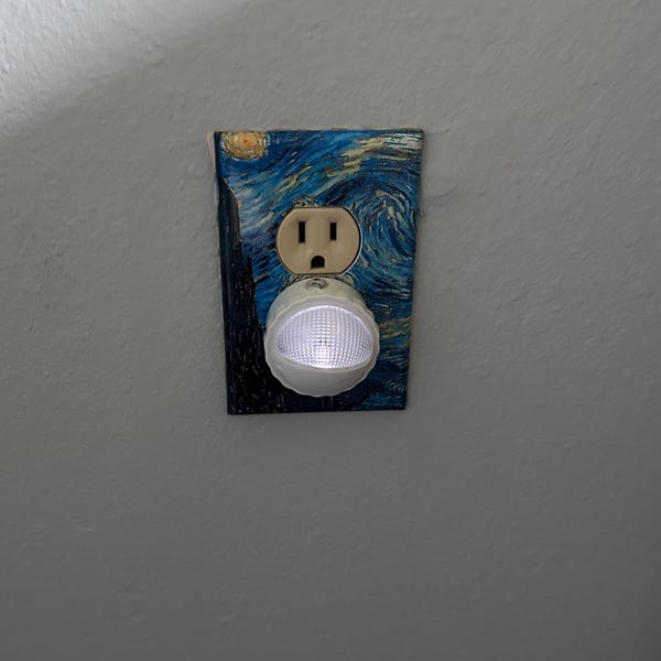 The Starry Night Themed Light Switch Cover, Outlet Cover - You Choose ...