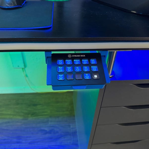 Elgato Stream Deck + Under Desk Mount With Mounting Screws; Available ...