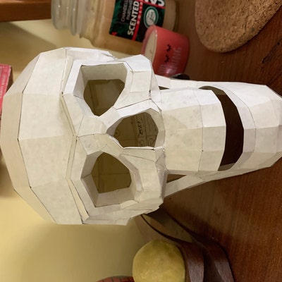 Elephant Head Wall Trophy Papercraft Template, Origami, PDF Download ...