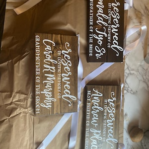 Mother of the Bride in Loving Memory Wedding Sign - Etsy