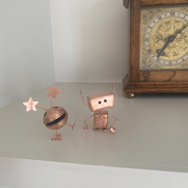 M-it - Small Copper Robot - Etsy