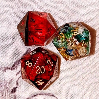 5d10 VAMPIRE BLOOD Dice Handmade Resin Single or Sets Made in Italy ...