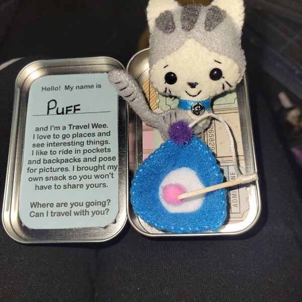 Felt Travel Wee Kitten and Cat Toy Altoid Tin Travel Toy - Etsy