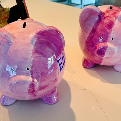 Rainbow Fish Piggy Bank, Personalized Piggy Bank, Clown Fish Bank ...