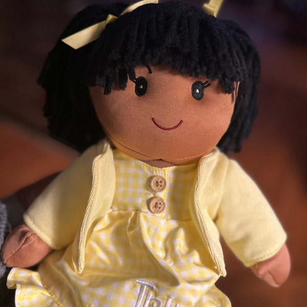 Personalized Cuddle Time Rag Dolls - Ages 3+ Soft Doll for Kids - Plush ...