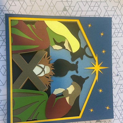 3D NATIVITY Shadow Box 3D CHRISTMAS Svg for Cricut for Silhouette - Etsy