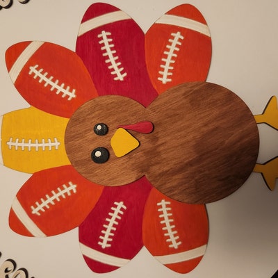 Thanksgiving Football Turkey Instant Digital Download Svg, Png, Dxf ...