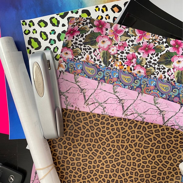 Paisley Printed HTV Pattern Heat Transfer Vinyl Iron on Adhesive Vinyl ...