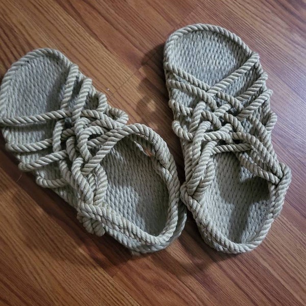 Handmade Rope Sandals - 2 Pair Savings Bundle - Mix and Match - Mens ...