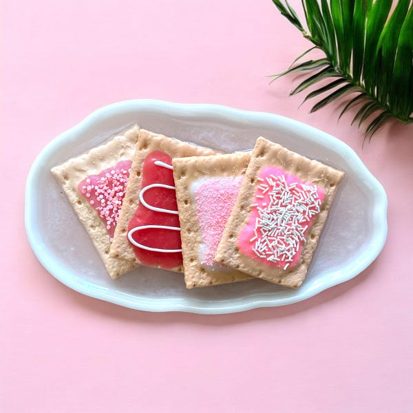 6 Candy Cane Mallows, Fake Marshmallow, Polymer Clay Dessert Cabochons ...