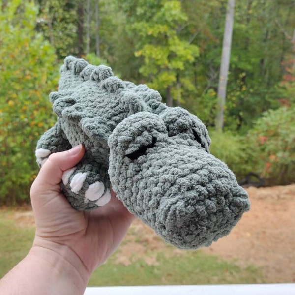 No Sew Alligator Crochet Pattern Crocodile Amigurumi Pattern DIY ...