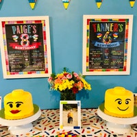 Building Blocks Birthday Sign - Birthday Stats - Birthday Chalkboard ...