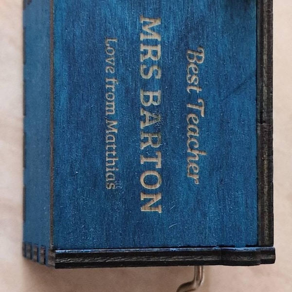 Personalised Gift Wooden Music Box | Christian Gift - Etsy UK