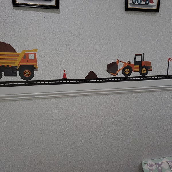 Construction Wall Decals 4 Construction Vehicle Wall Stickers W ...