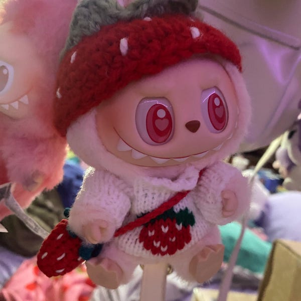 Labubu Clothes, Crochet Magical Anime Warrior Girl Outfit for Labubu ...