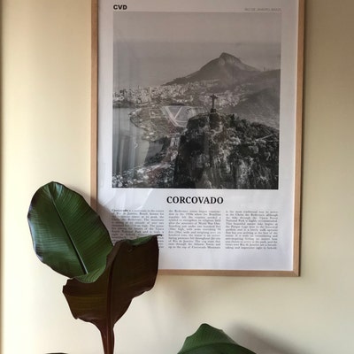 Corcovado Print Black and White, Corcovado Wall Art, Corcovado Poster ...