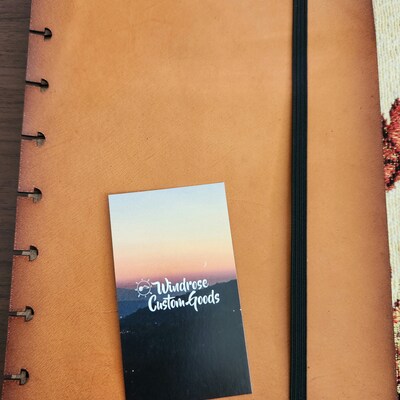 Leather Personalized Discbound Planner Cover - Etsy