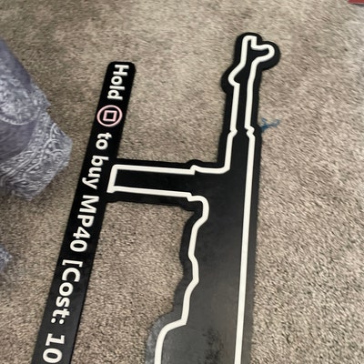 MP40 Wall Gun Buy Wood Sign - Etsy