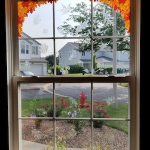 Wild Grass Flower & Insect Window Cling Border Home Decor Decal. 47 ...