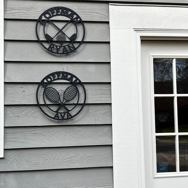 Personalized Tennis Sign, Metal Tennis Wall Art, Tennis Sign, Tennis ...