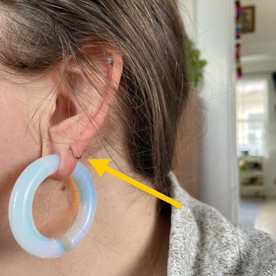 Pink Diamond Heart Nose Stud Nose Ring Sterling Silver Pin Nose ...