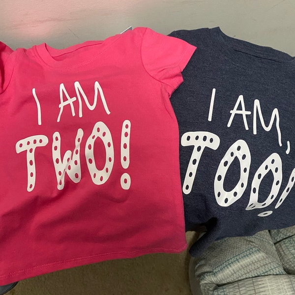 2nd Birthday Shirts | Twins Birthday Shirts | Second Birthday ...
