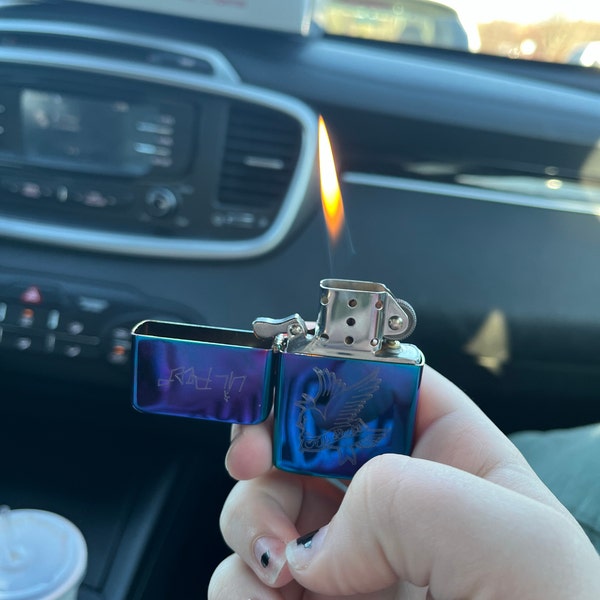 Lil Peep Solid Brass Lighter in a Rainbow Finish & Gift Tin- FREE ...