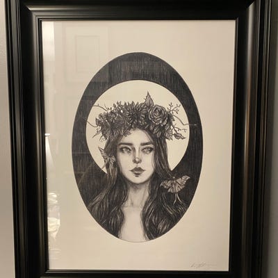 Selene Fine Art Print Moon Goddess Greek Mythology Pagan Witch Magick ...
