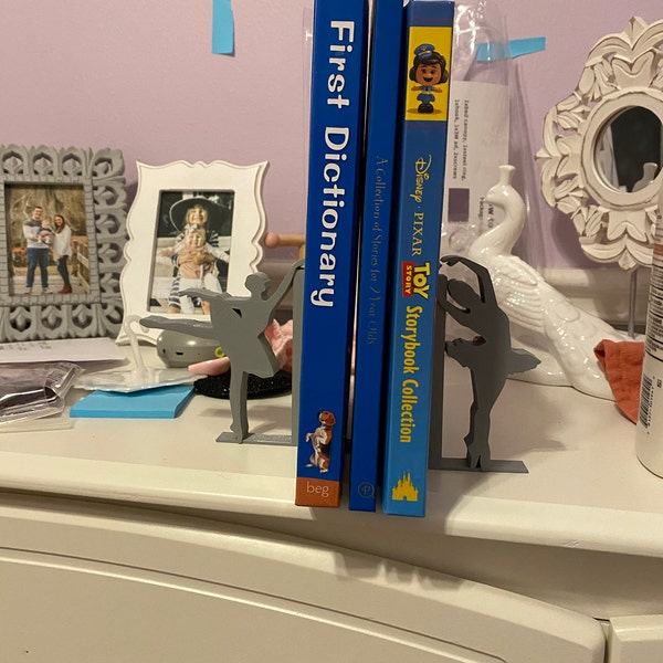3D Printed Ballerina Bookends: Nursery & Children's Decor - Etsy