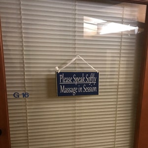 8x6 Please Speak Softly Massage in Session Custom Wood Sign Spa Office ...