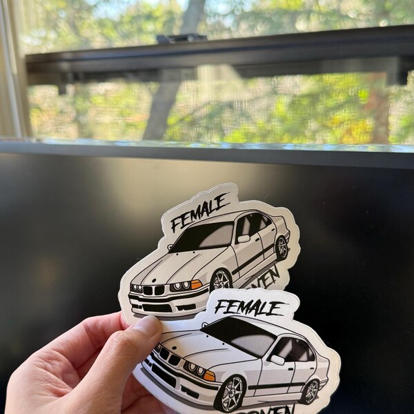 Femaledriven E36 Bmw Sticker - Etsy