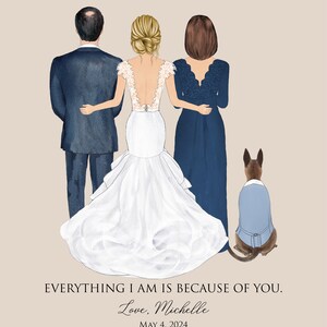 Sister of Bride Wedding Gift From Bride on Wedding Day, Custom Wedding ...