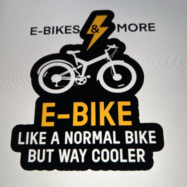 E-bike Because I'm Old Sticker: Waterproof UV Resistant - Etsy