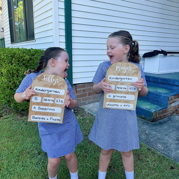 Personalised First Day Board, Customisable First Day Board, Kids First ...