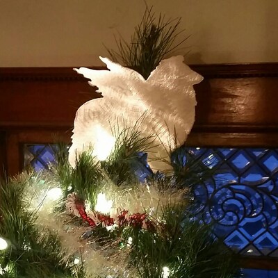 Rough Collie, Angel, Dog Tree Topper, Holiday Decoration, Wreath ...