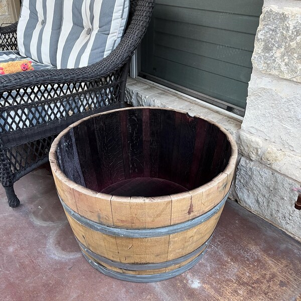 Wine Barrel Bench - Etsy